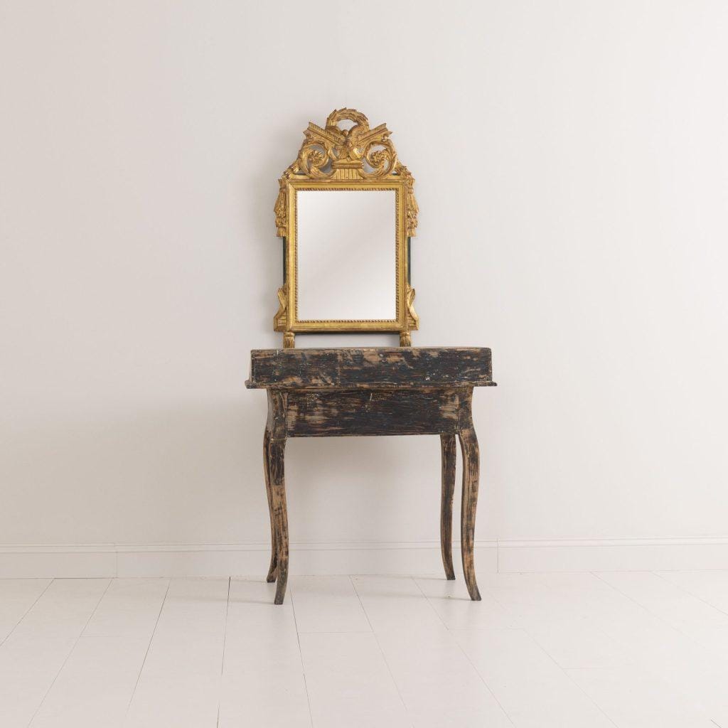 18th c. Swedish Rococo Period Writing Desk in Original Paint - Maison & Co.
